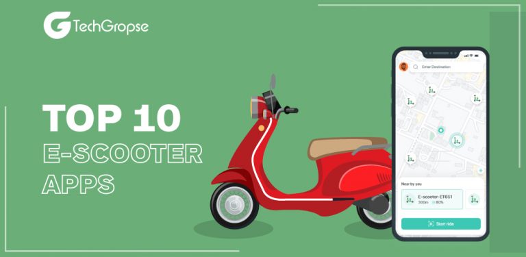 10 Best E-Scooter Apps in 2023 [Features + Development Cost] | TechGropse