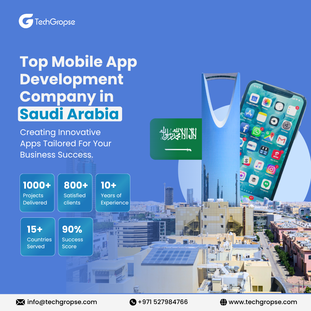 Mobile App Development Company in Saudi Arabia 2026 | TechGropse